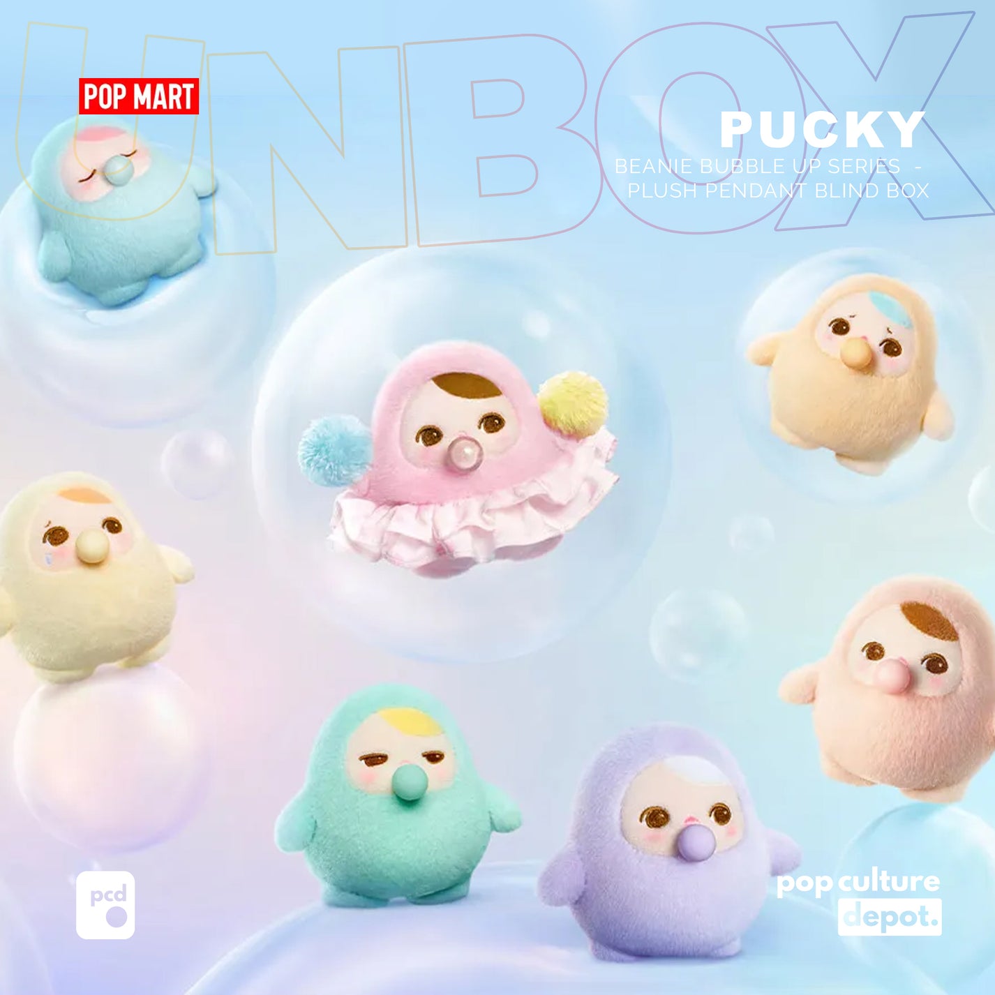 POP MART Pucky Beanie Bubble Up Series - Plush Pendant Blind Box – POP ...